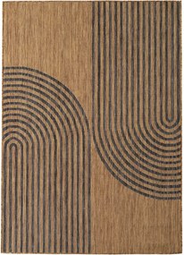 Černý/hnědý vnitřní a venkovní koberec 200x290 cm Mira 1453 – Ayyildiz Carpets