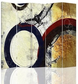 Ozdobný paraván Abstrakce - 180x170 cm, pětidílný, klasický paraván