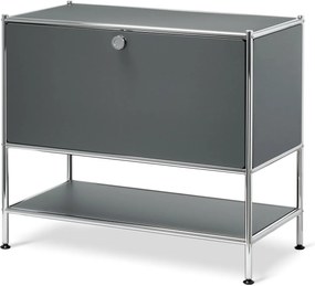 Tchibo - Odkládací skříňka CN3 s 1 výklopnými dvířky - barva: šedá