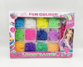Alltoys Kreativní sada na výrobu náramků Loom Band 2400 ks