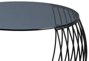 Kulatý konferenční stolek Shanghai, černý/šedý