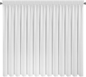 ZÁCLONA NA PÁSCE DEBRA 400X160 CM BÍLÁ
