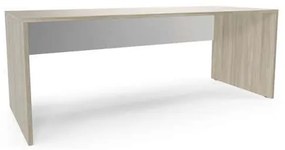 Kancelářský stůl Viva, 200 x 80 x 75 cm, rovné provedení, dub oyster/bílý