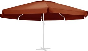 Náhradní potah na zahradní slunečník terakotový 610 cm 312551