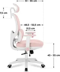 Mark Adler Junior 6.3 růžová / Dětská kancelářská židle / pro děti do