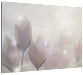 Skleněný obraz - Krokusy (70x50 cm)