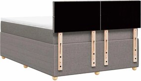 Box spring postel s matrací taupe 160x200 cm textil 3287511