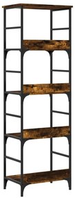 Petromila Knihovna kouřový dub 50 x 33 x 153 cm kompozitní dřevo