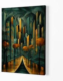 Obraz na plátně - Zlatá ulička v Chicagu FeelHappy.cz Velikost obrazu: 140 x 210 cm