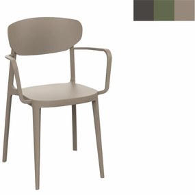ROJAPLAST Zahradní židle - MARE ARMCHAIR, plastová Barva: olivová