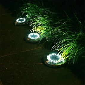 Toolight Toolight, LED solární lampa 1ks P60055, stříbrná, OGR-05681