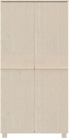 Šatní skříň HAMAR medově hnědá 89x50x180 cm masivní borovice 340480