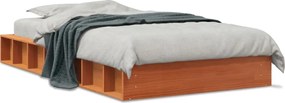 vidaXL Rám postele 100 x 200 cm masivní dřevo [820686] Barva: Hnědá