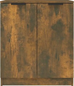 Příborníky 2 ks kouřový dub 60 x 30 x 70 cm kompozitní dřevo 3115777