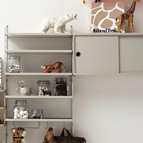 STRING Police na časopisy Magazine Shelf 58 x 30, Beige