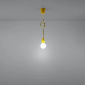 Sollux Lighting Závěsné svítidlo DIEGO 1 žluté