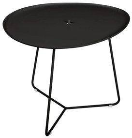 Černý kovový konferenční stolek Fermob Cocotte 44 x 55 cm