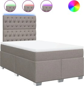 Box spring postel s matrací taupe 120x200 cm textil 3292766
