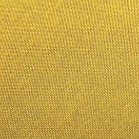 Barové židle 2 ks hořčicově žluté textil 289374