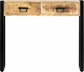 Konzolový stolek 90 x 30 x 75 cm masivní mangovníkové dřevo 247920