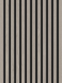 Mexen Lam-B, akustické stěnové lamely 275 × 30 cm, HDF deska 4 mm, technická dýha, dub popelavý, S100-275307-3015-005