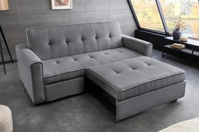 Designová rozkládací sedačka Zaragoza 180 cm šedý manšestr