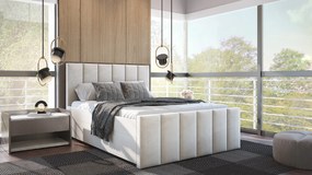 SFAB Kontinentální čalouněná postel PESCARA (180x200 cm) Látka Velutto: Velutto 33 - Skořicová