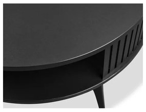 Konferenční stolek Mozimo, Barva: černá / bílý mramor