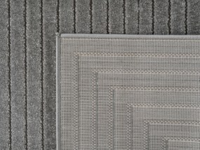 Ayyildiz, Kusový koberec Nova 1202 silver - na ven i na doma, 280x370, šedá, chodba / předsíň
