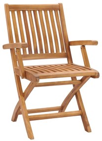 Skládací zahradní židle 2 ks masivní teakové dřevo,  315104