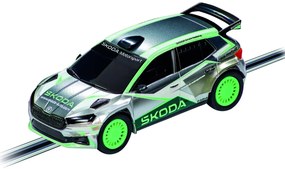 Auto Carrera GO!!! Škoda Fabia RS Rally 2 plast 9cm zelené na kartě