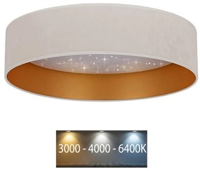 Brilagi - LED Stropní svítidlo VELVET STAR LED/24W/230V pr. 40 cm krémová/zlatá
