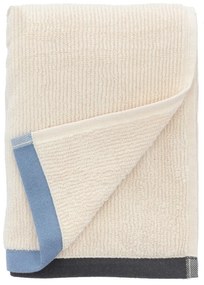 Modro-béžový bavlněný ručník 50x100 cm Contrast – Södahl