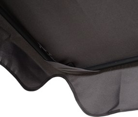 Outsunny Hollywoodský houpač 2-místný zahradní houpačka s nastavitelnou sluneční střechou, ocelový rám, ratan 140 x 110 x 151 cm