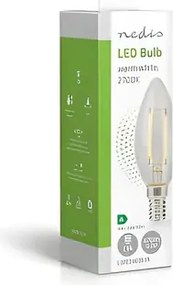 Nedis LED žárovka E14 / Svíčka / 2,2 W / 470 lm / 2700 K / Teplá bílá