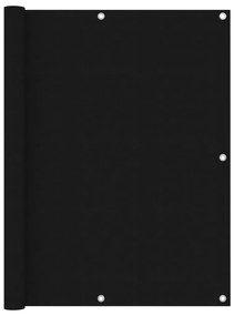 vidaXL Balkónová zástěna černá 120 x 300 cm oxfordská látka