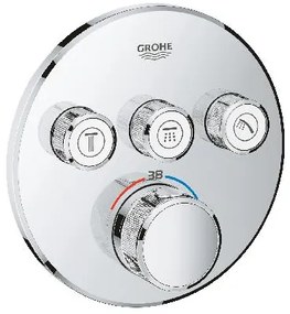 Grohe Grohtherm SmartControl - Termostatická sprchová podomítková baterie, 3 ventily, chrom 29121000