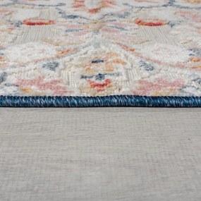 Flair Rugs, Běhoun Plaza Mabel Navy – na ven i na doma, 80x230, vícebarevná, chodba / předsíň