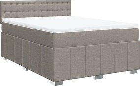 Box spring postel s matrací taupe 160x200 cm textil 3289437