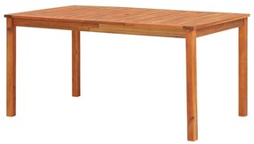 Zahradní stůl 150 x 90 x 74 cm masivní akáciové dřevo,  45962