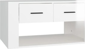 vidaXL Konferenční stolek 80x50x40 cm kompozitní dřevo [816530] Barva: Bílá