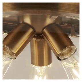 Searchlight 8973-3BZ Stropní lustr BOULE BRONZ čiré sklo