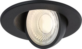P 92413 LED vestavné svítidlo Zina IP65 5W / 8W 230V stmívatelné 2700 - 4000K černá mat - PAULMANN