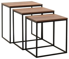 Adore Furniture | SADA 3x Konferenční stolek hnědá | AD0156