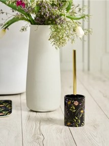 Sinsay - Toaletní kartáč s květinovým motivem - černá