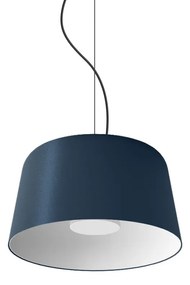 Linea Light Delfi_P, moderní závěsné svítidlo, 13W LED 3000K, modrá, průměr 35cm