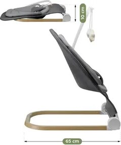 Tulano Moon 50 šedá / Houpací křeslo / od 9 let do 9 kg