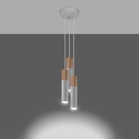 Sollux Lighting Závěsné svítidlo PABLO 3P bílé
