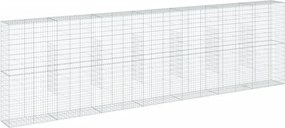 Gabionový koš s víkem 700 x 50 x 200 cm pozinkované železo 3295172