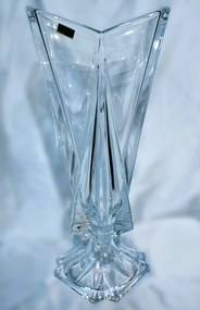 Crystalite Bohemia skleněná váza Origami s nohou 41 cm
